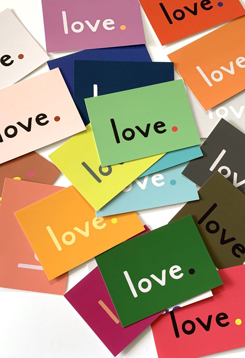 LOVE Postcard Set